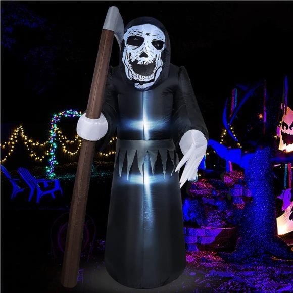 Holiday | 6 Ft Halloween Inflatables Grim Reaper Ghost Blow Up With ...